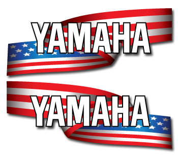 Yamaha Stars and Stripes Outboard decal set U.S. FLAG | EvinrudeDecals.com